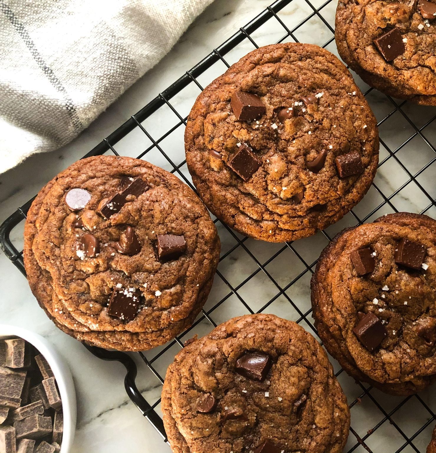 Chocolate, Espresso & Sea Salt Cookies - Espresso and Lime