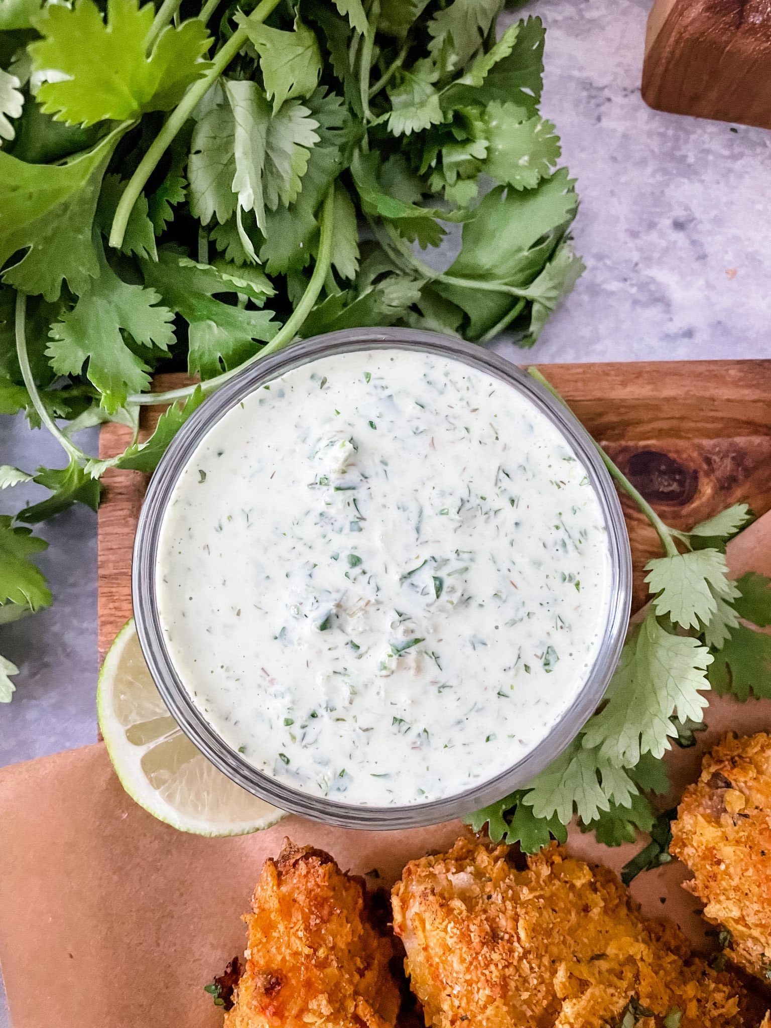 Creamy Poblano & Herb Ranch Dressing - Espresso and Lime