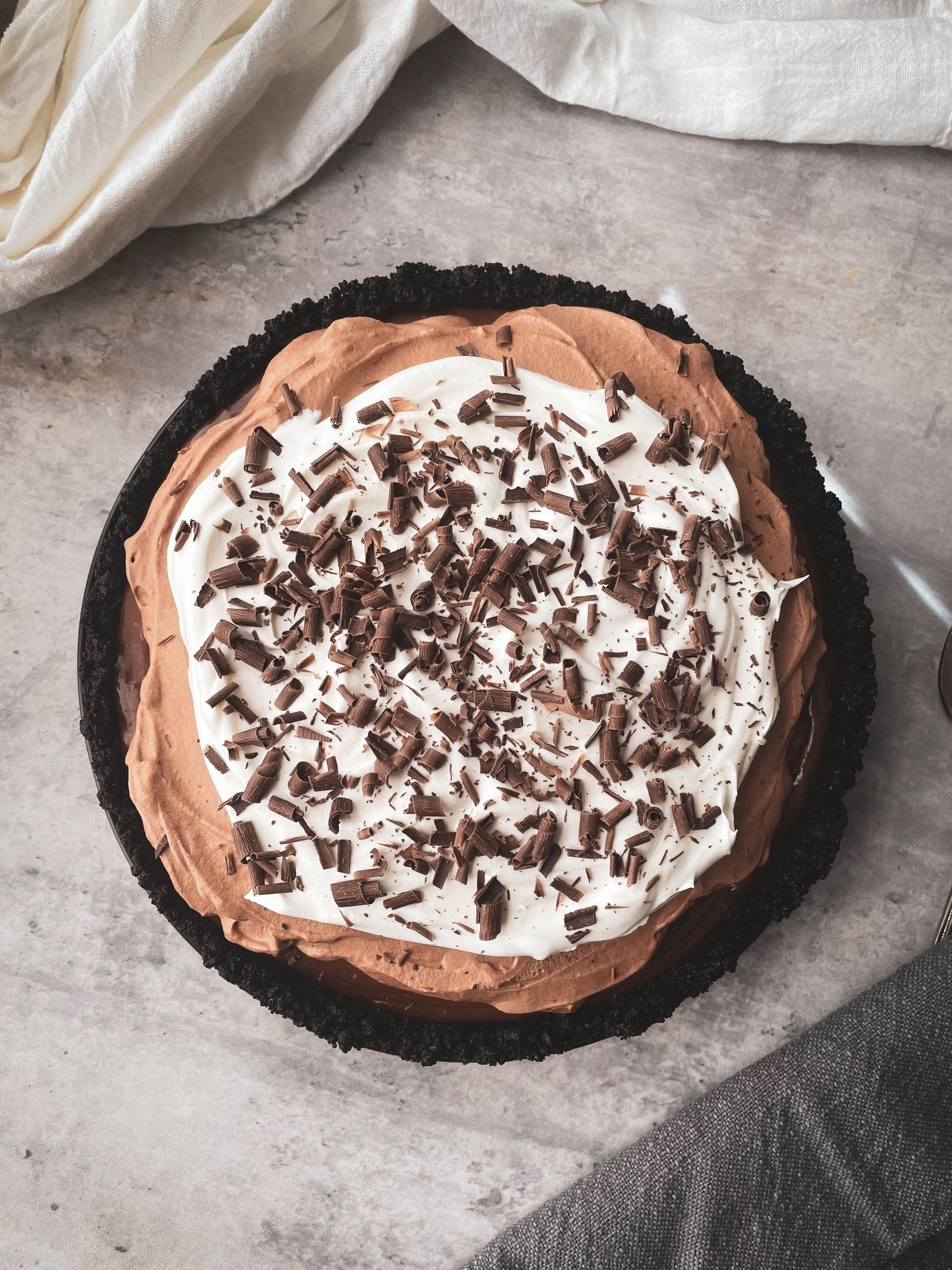 Chocolate Mocha Cream Pie - Espresso and Lime