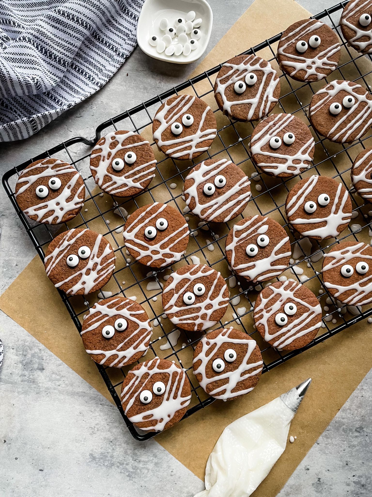 Mummy Cookies - Espresso and Lime