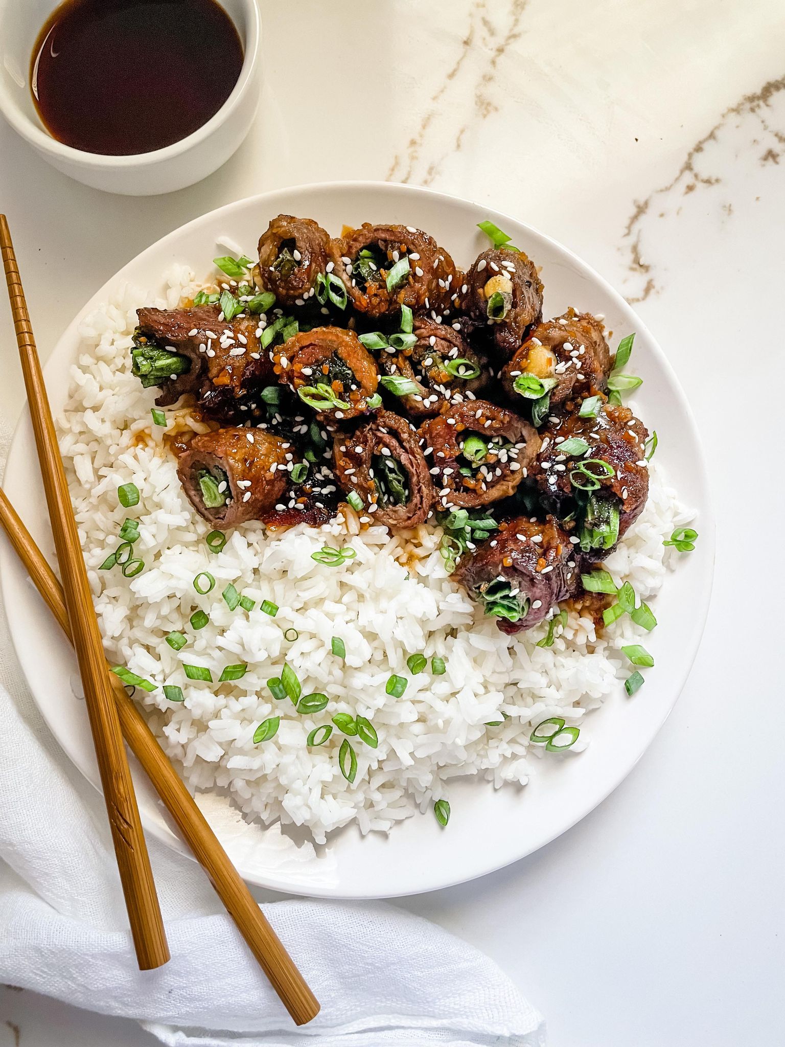 Beef Negimaki - Espresso and Lime